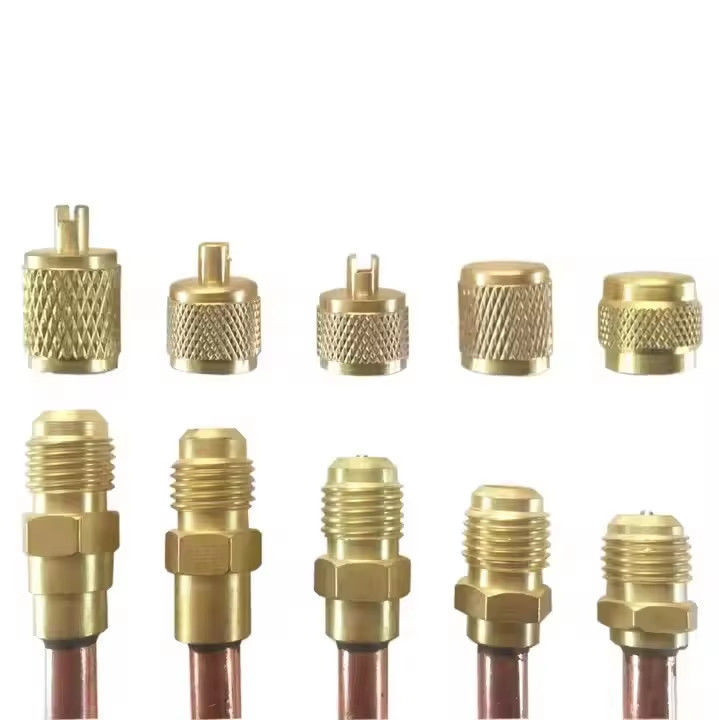 New Copper Charging Access Valve Check Valve 1/8 3/16 1/4 5/16 3/8 ...